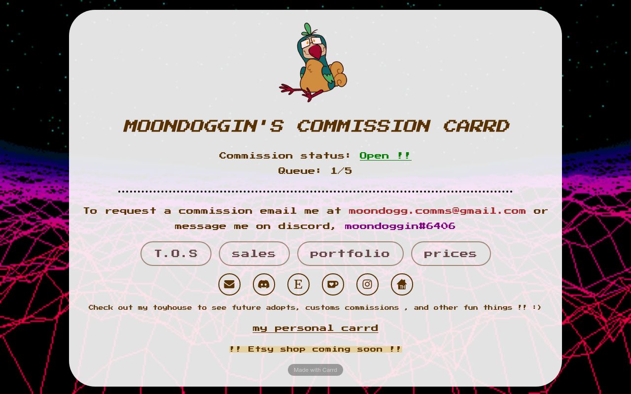 Commissions by Moondogg